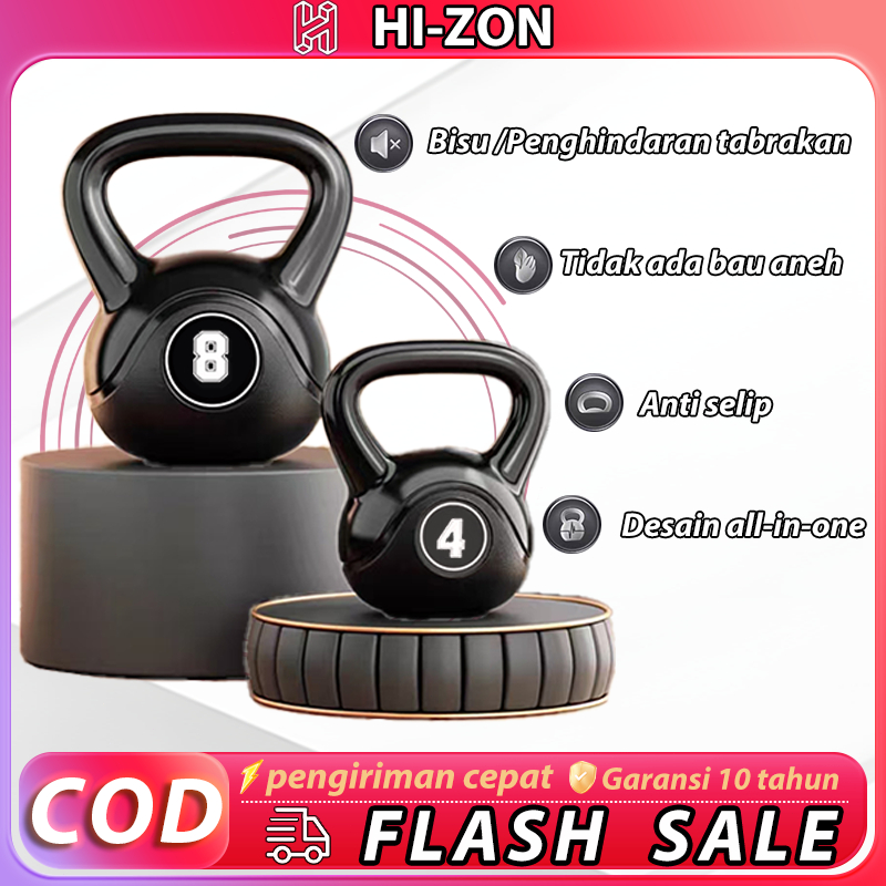 Jual HI-ZON Kettlebell 2KG 4KG 6KG 8KG 10KG/Weight Lifting Dumbbell /mini dumbbell/Olahraga ...