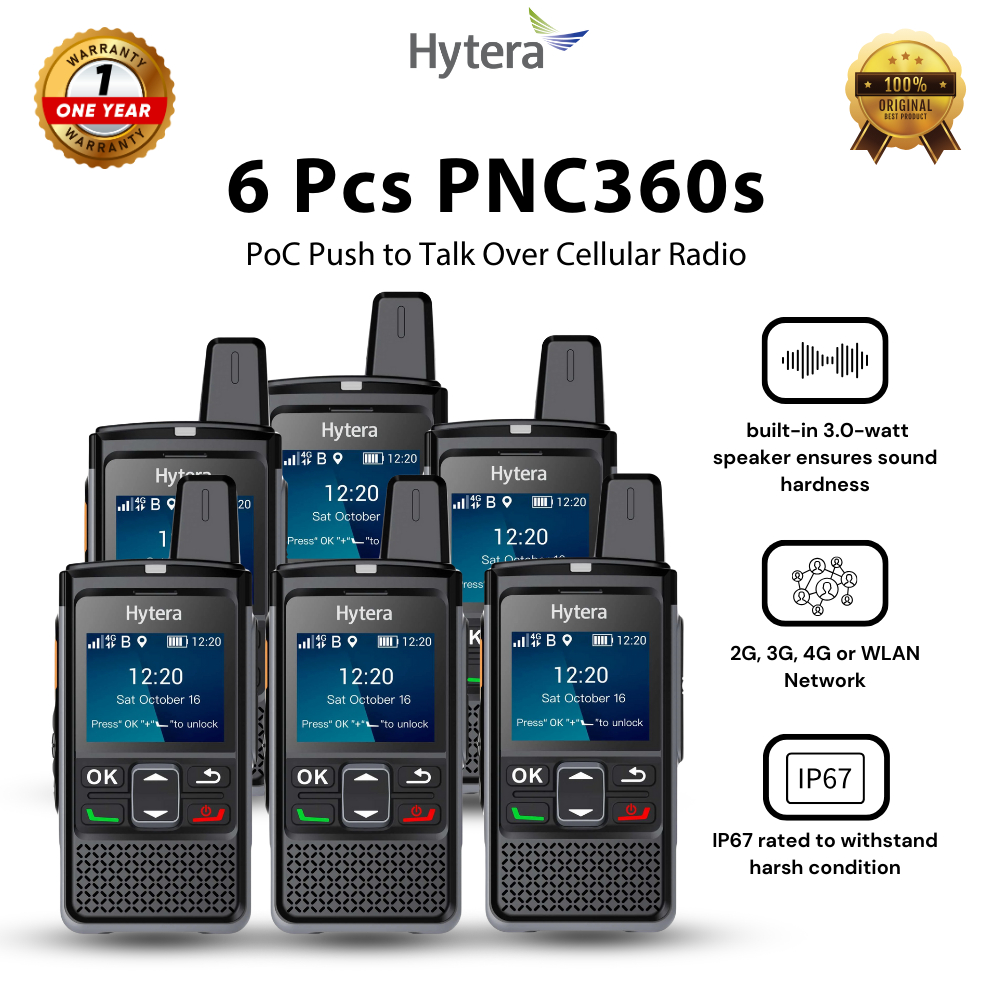 Jual Hytera PNC360S (6pcs) PoC Push to Talk Over Cellular Radio | Shopee Indonesia