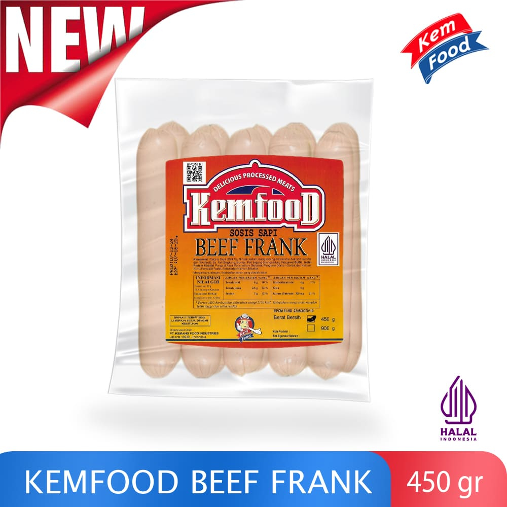 Jual Kemfood Beef Frank - Sosis Sapi 450 gr | Shopee Indonesia