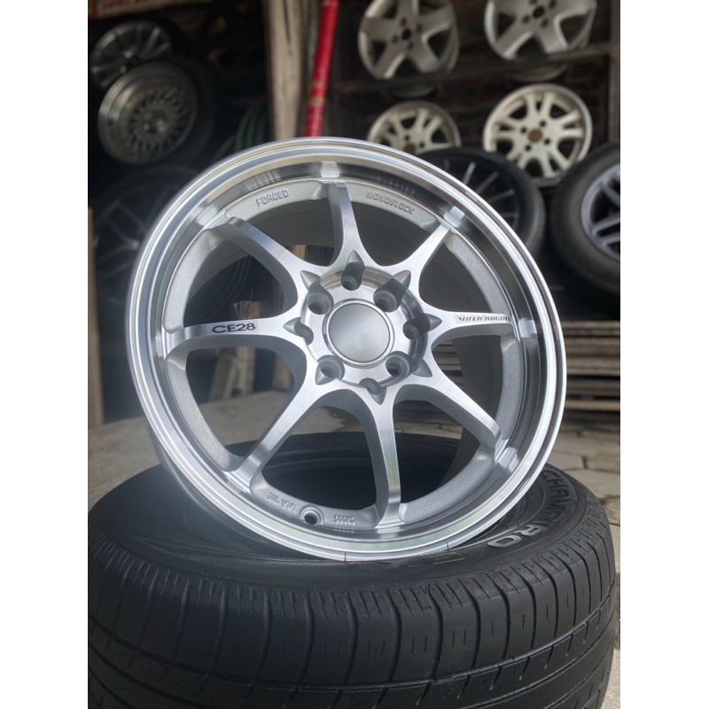 Jual velg ce28 / ce 28 R15 silver polish et 40 lebar 6.5 | Shopee Indonesia