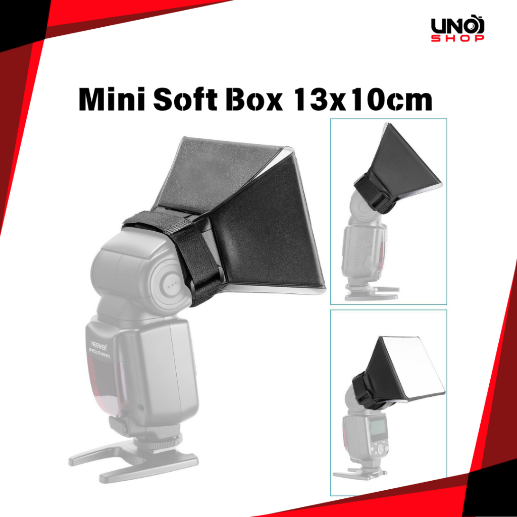 Jual Mini Softbox Flash Kamera DSLR Speedlite Difusser 13cm x 10cm ...