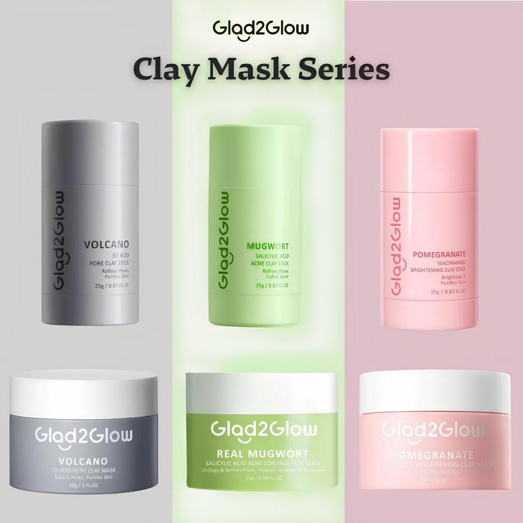 Jual G2G GLAD2GLOW DEEP CLEANING DUO CLAY MASK / MASKER WAJAH FACE ...