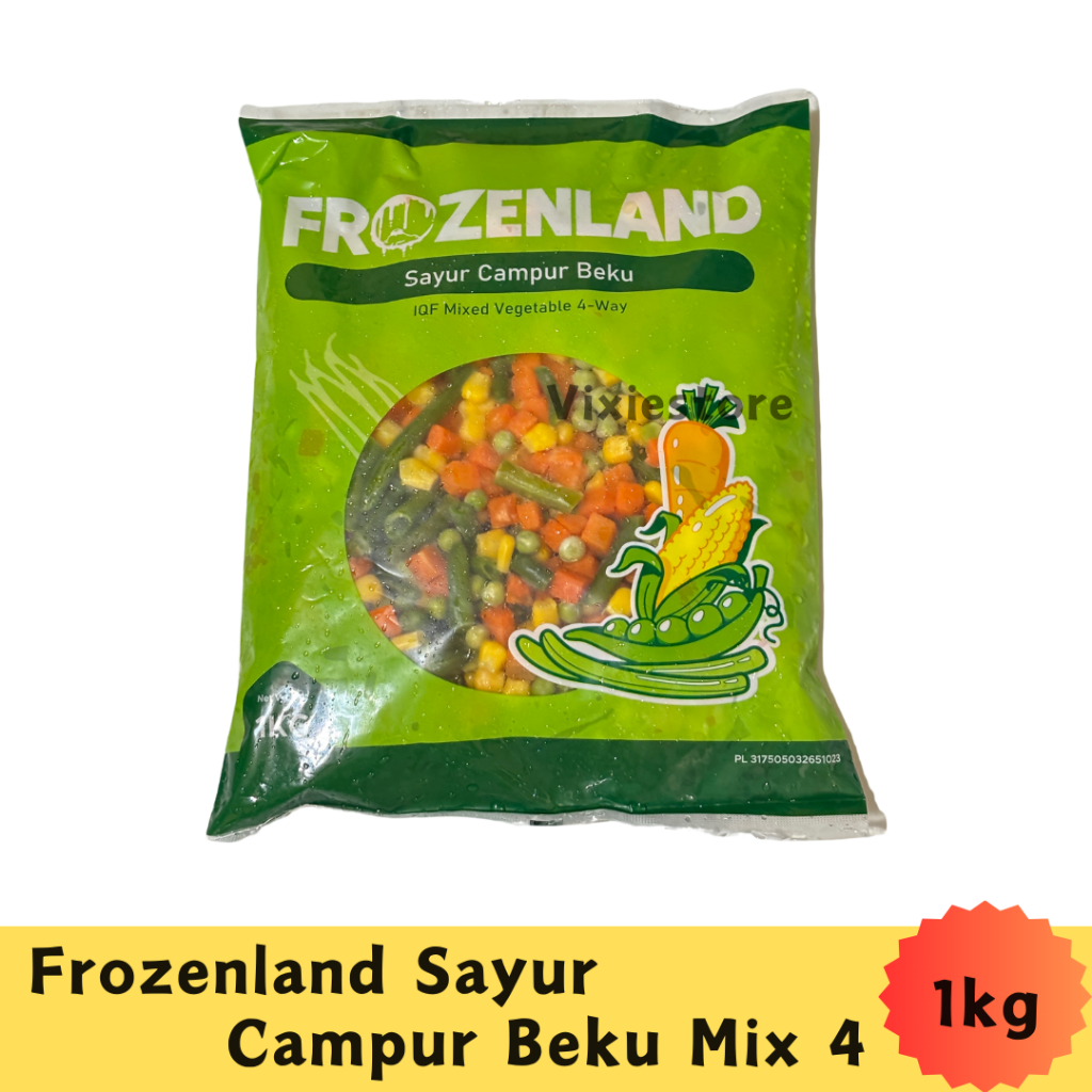 Jual Sayur Campur Beku Frozenland Vegetable Mix 4 1kg | Shopee Indonesia