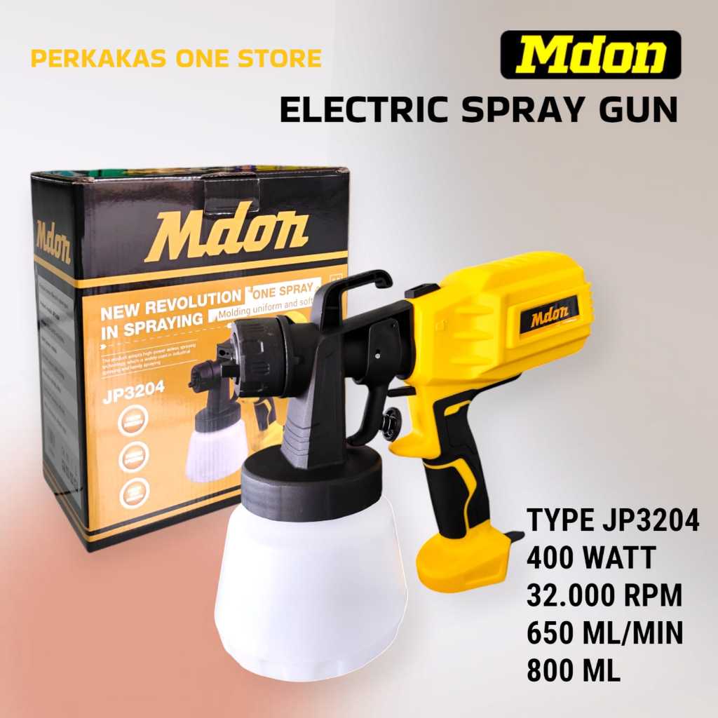 Jual MDON SPRAY GUN ELEKTRIK MDON JP3204 SEMPROTAN CAT AIR SPRAYER ...