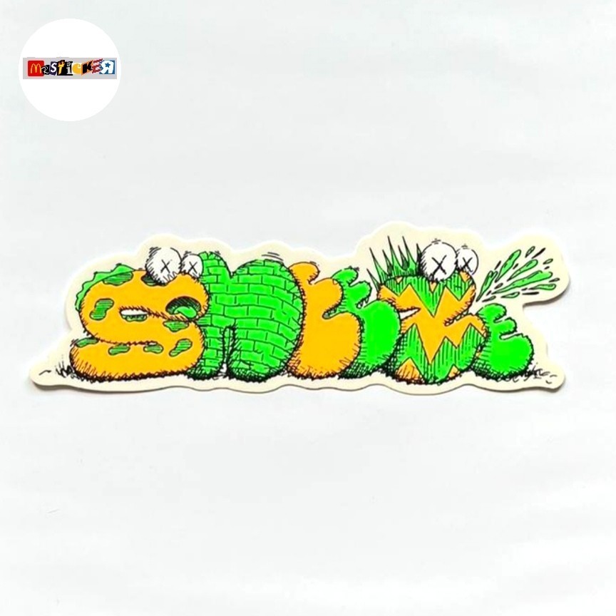 Jual sticker Kaws x Sneeze Magazine logo diecut stiker | Shopee Indonesia