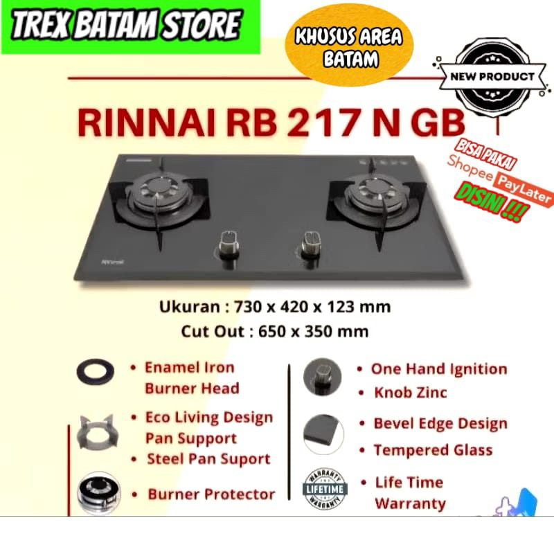 Jual KOMPOR TANAM RINNAI RB 217 N [ G ] GARANSI RESMI [ BATAM ] | Shopee Indonesia