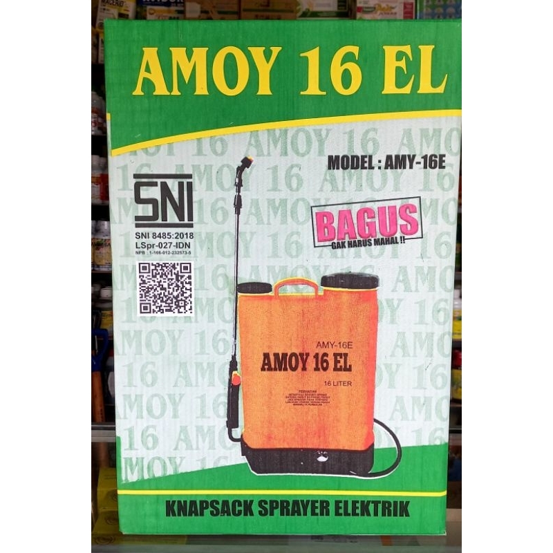 Jual Tangki Sprayer Elektrik Amoy-16 EL 16 Liter SNI / Tangki Semprot ...