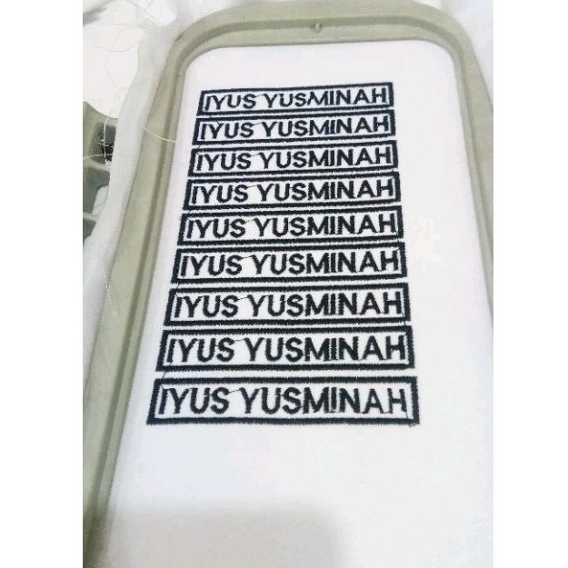 Jual Bordir Koputer Name Tag Seragam Putih SD SMP SMA | Shopee Indonesia