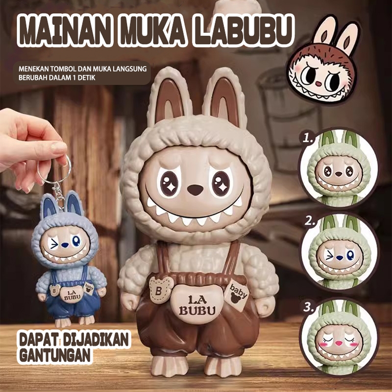 Jual Labubu FaceChanging Figure Keychain Crayon Shinchan Lucu ...
