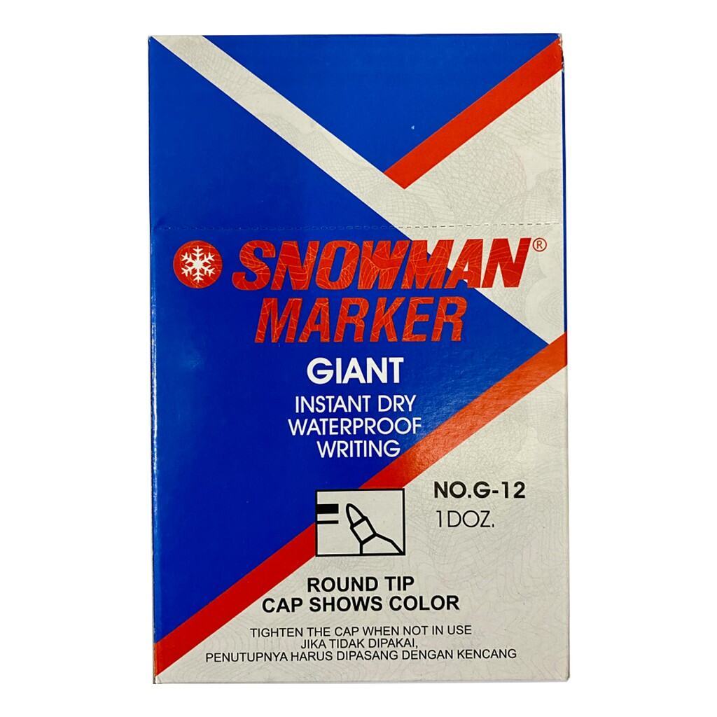 Jual [ 1 Lusin ] Spidol Permanen Snowman / Snowman Permanent Marker G ...