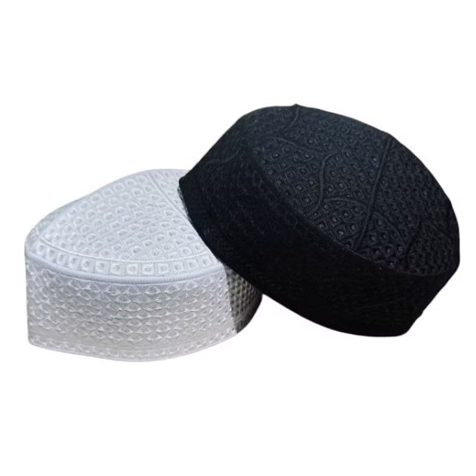 Jual PECI PAKISTAN BORDIR POLOS Murah , Peci Kopiah Hitam Pakistan ...