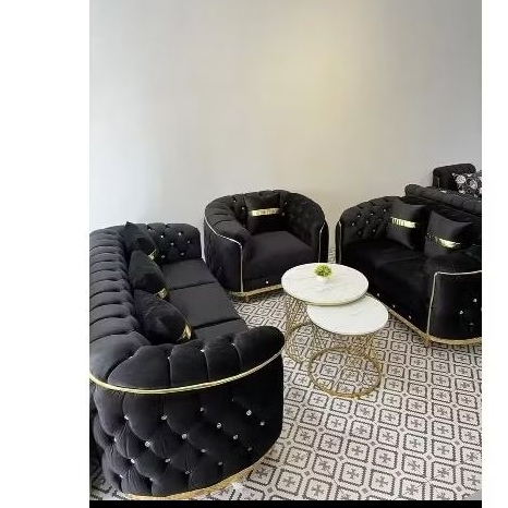 Jual Sofa Turki 321 Bahan Bludru Kursi Minimalis Premium Full Kancing ...