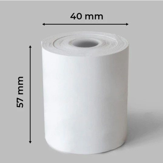Jual Kertas Thermal 57x40 58x40 TERMAL STRUK Tanpa Core Coreless paper ...