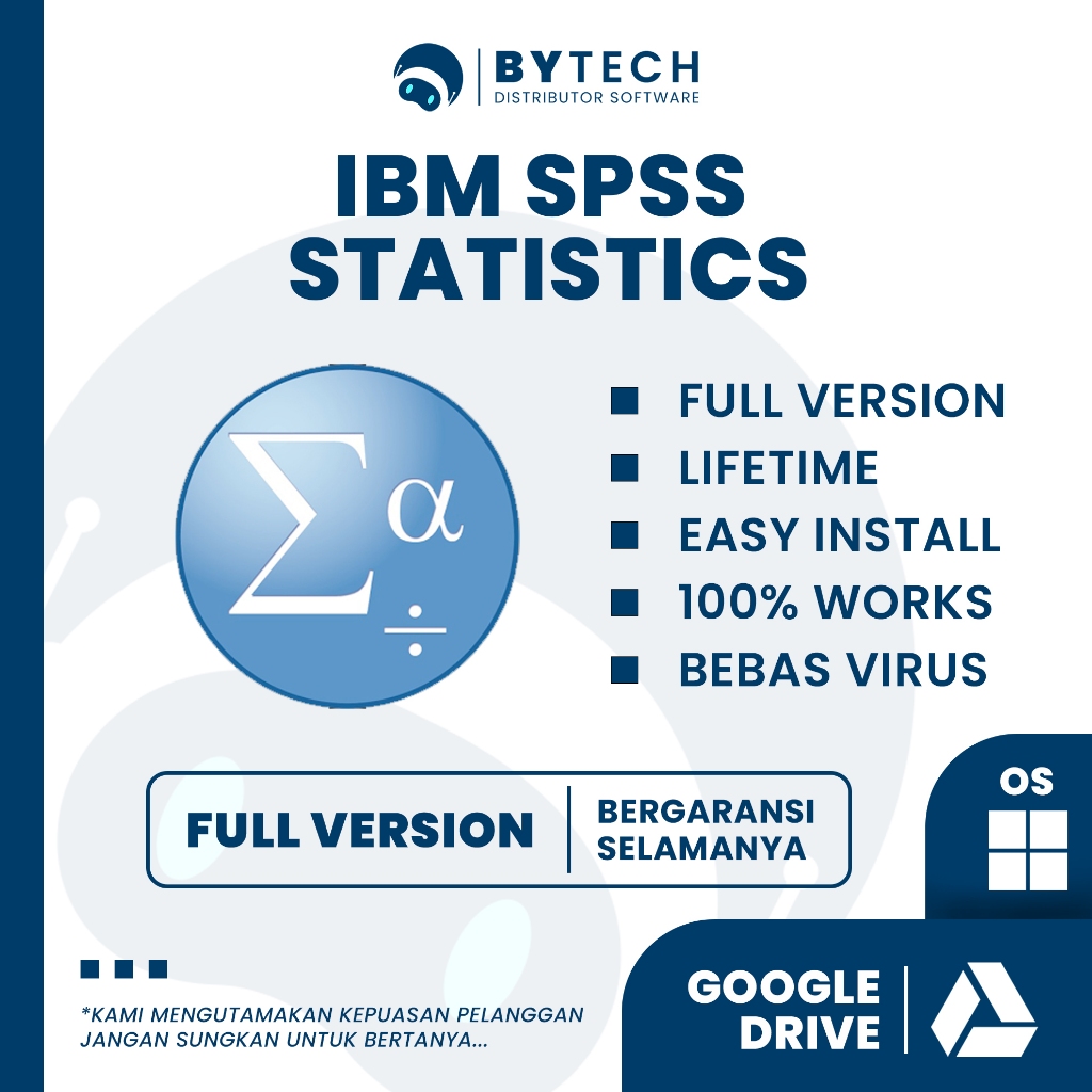 Jual IBM SPSS Statistics Full Version Windows 7,8,10 &11 | Shopee Indonesia