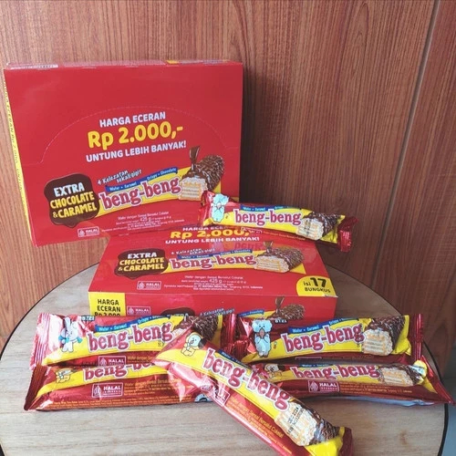 Jual Beng Beng Wafer Chocolate 1 Box Isi 17pcs Original Coklat Wafer ...