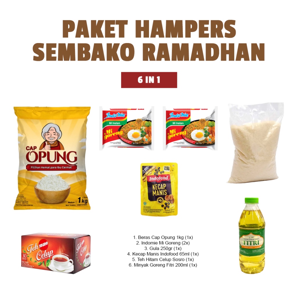 Jual PakAchmad - Paket Hampers Sembako FATEHAH ) | Shopee Indonesia