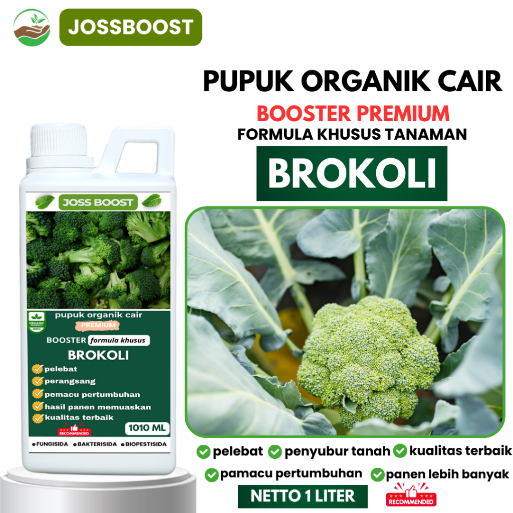 Jual JOSSBOOST Pupuk Organik Cair BROKOLI, 10101ml POC KOMPOS Booster BROKOLI pemacu tumbuh ...