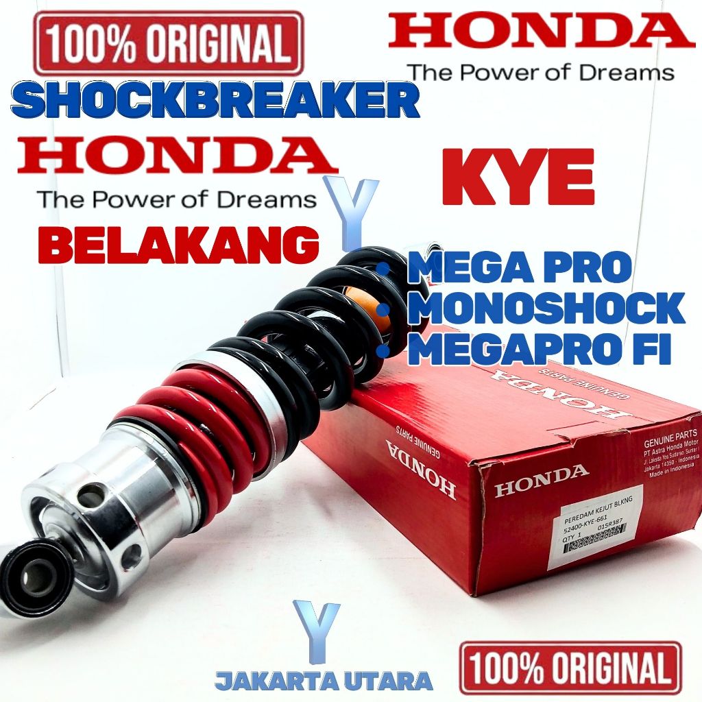 Jual SHOCKBREAKER BELAKANG KYE Honda Mega Pro Monoshock / Shockbreaker ...