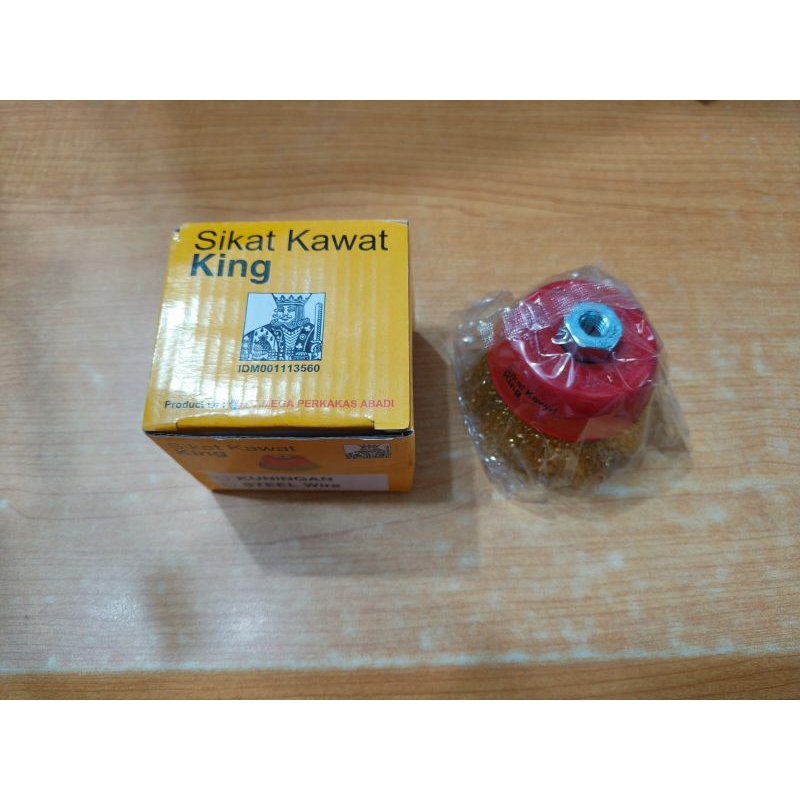 Jual KING Sikat Mangkok Gerinda Kawat Kuningan KING 3 inch | Shopee ...