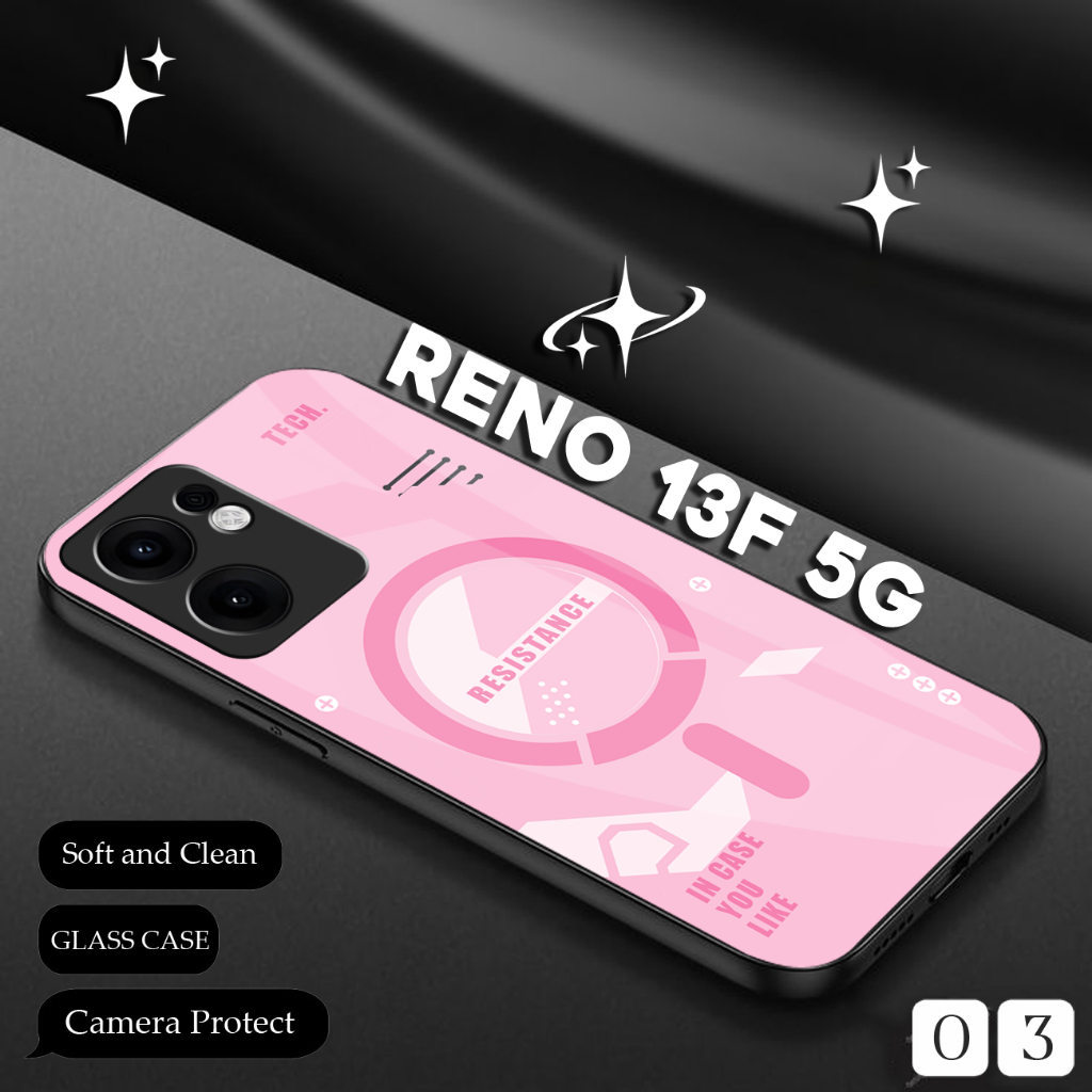 Jual SOFTCASE GLASS KACA OPPO RENO 13F 5G MAGSAFE CASING HANDPHONE RENO ...