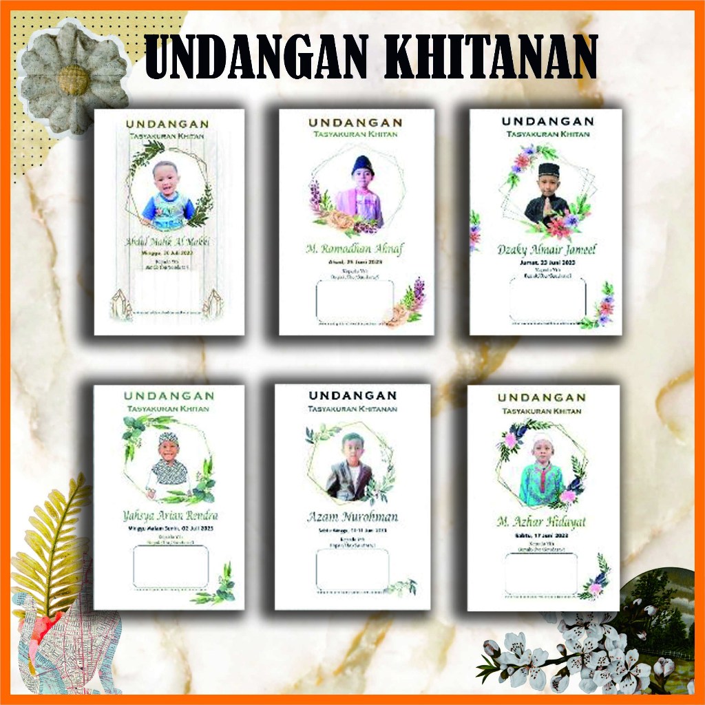 Jual UNDANGAN KHITAN UNDANGAN SUNAT DESAIN TERBARU FREE FOTO | Shopee ...