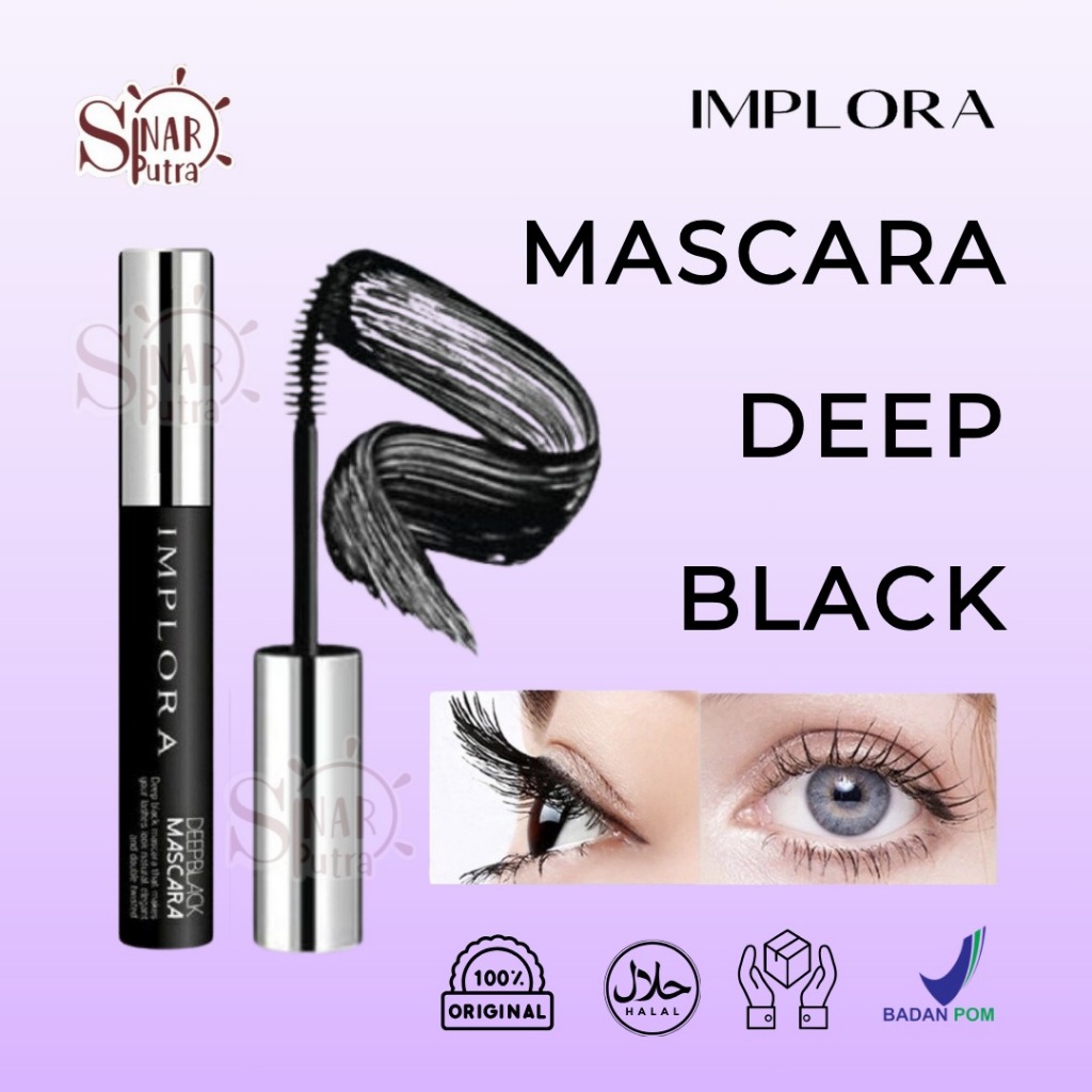 Jual Implora Mascara | Deep Black | Volume Mascara | Shopee Indonesia