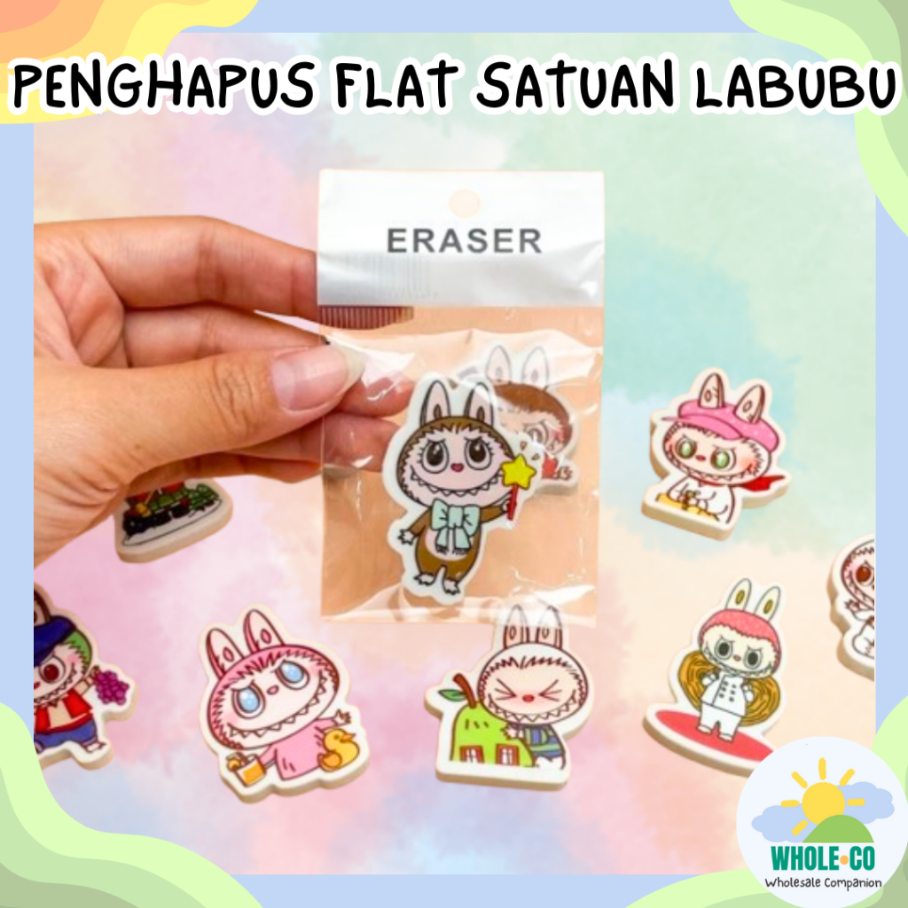 Jual Penghapus Karakter Labubu Flat Premium Gepeng 2D The Monsters Lucu ...