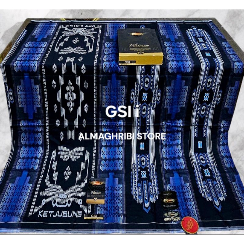 Jual Sarung ketjubung platinum gold box dan tanpa dus model songket ...