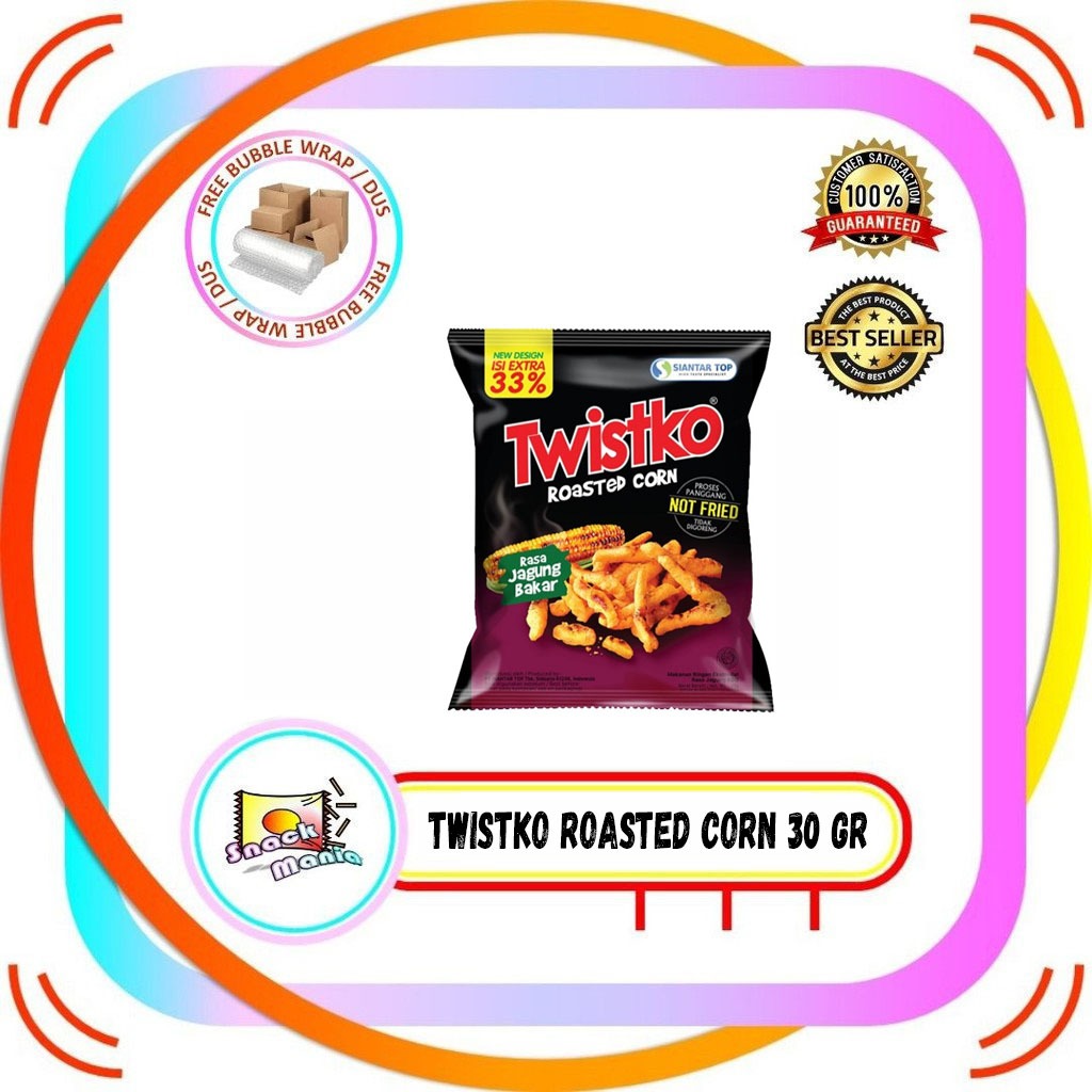 Jual Twistko Roasted Corn 30 gr Cemilan Jagung Bakar | Shopee Indonesia