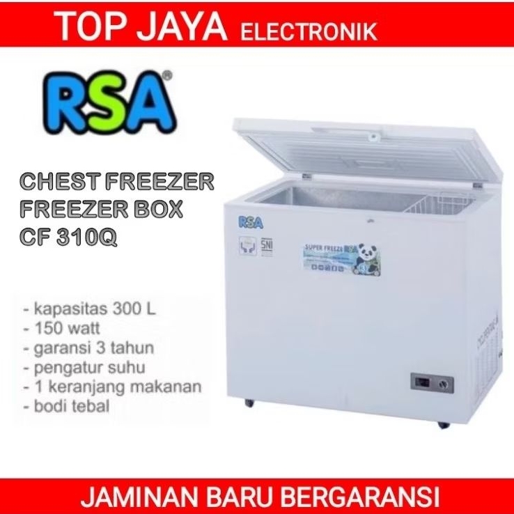 Jual CHEST FREEZER RSA 300L/FREEZER BOX 300L RSA NEW SERIES | Shopee ...