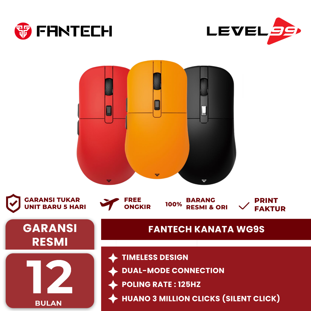 Jual Fantech Kanata Wg9S / Wg9 Rgb Macro Wireless Gaming Mouse | Shopee ...