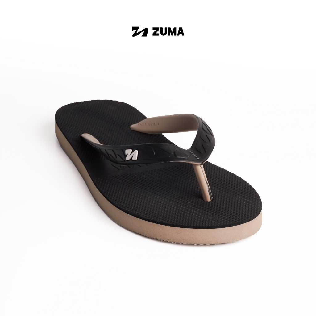 Jual Zuma Men Black Series 5 Peanut Brown, Sandal Jepit Pria Karet ...