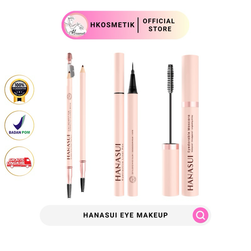 Jual Hanasui Eyebrowtiful Pencil Light Brown || Brown || Black ...