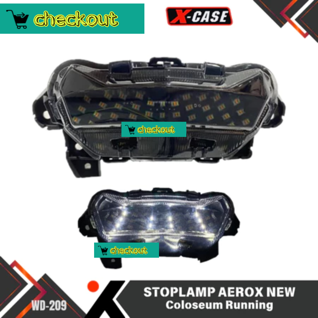 Jual Lampu Stop Aerox New Modifikasi NVX 2020 Running Manual 7 8 Mode ...
