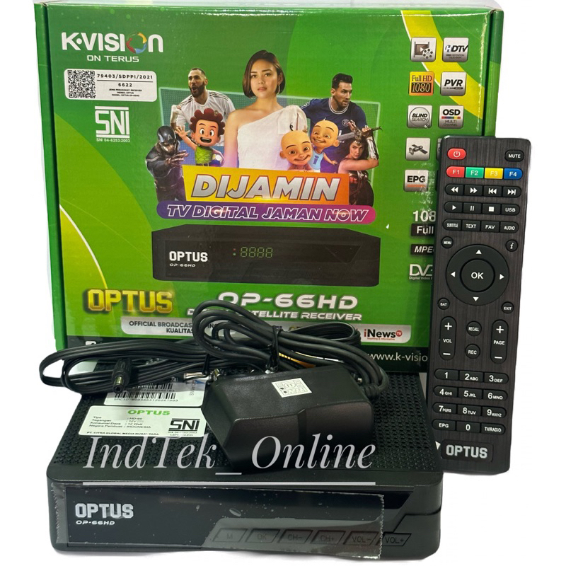 Jual Receiver Parabola Optus NEW OP-66HD Support C Band KU Band ...