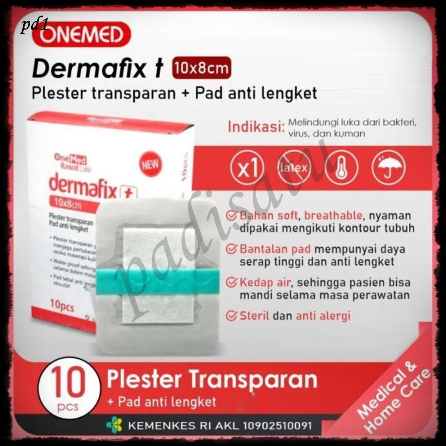 Jual Dermafix 10x8 cm Plester Transparan Anti Air Penutup Luka dengan ...