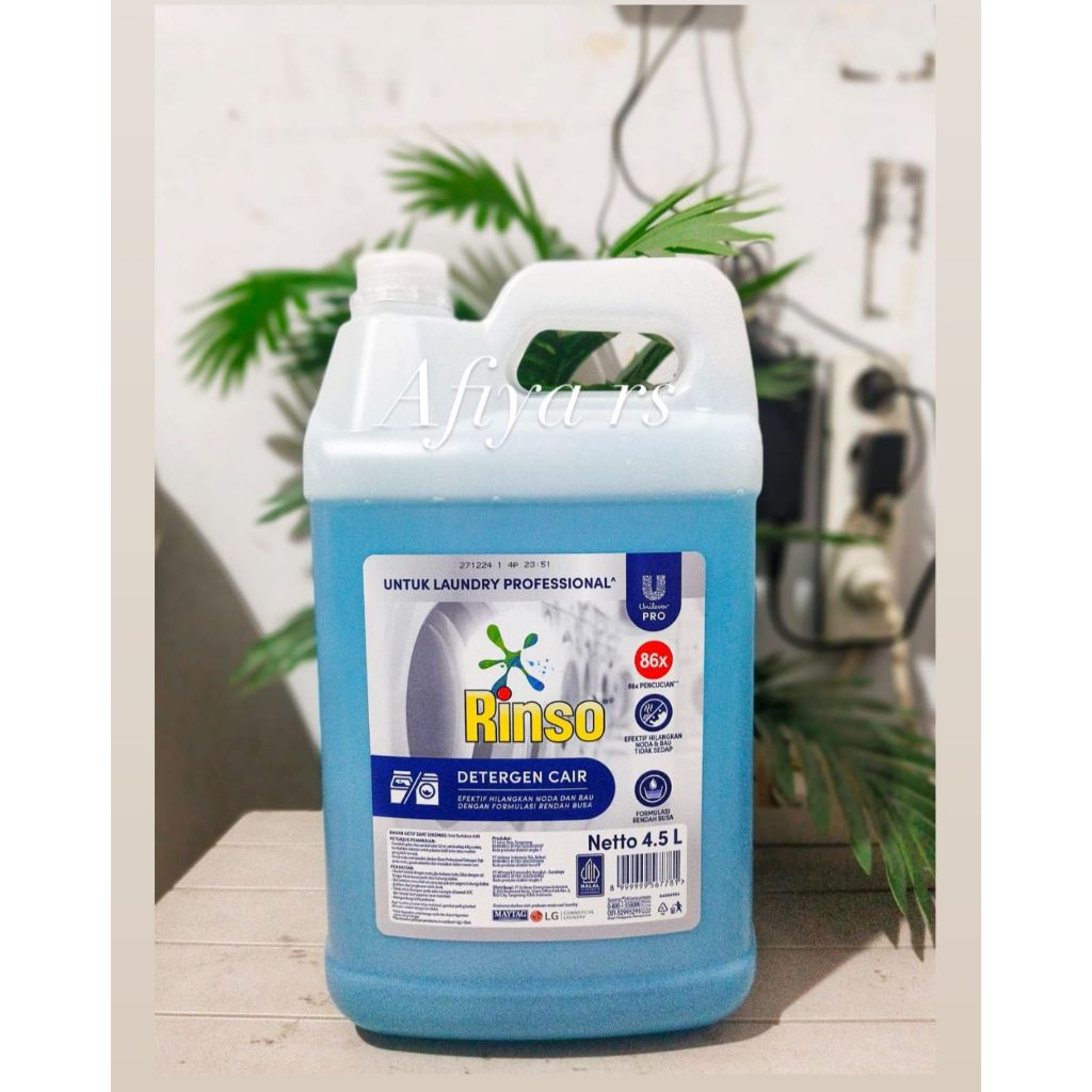 Jual Rinso Matic Professional Deterjen Laundry Kiloan Cair 4.5 L ...