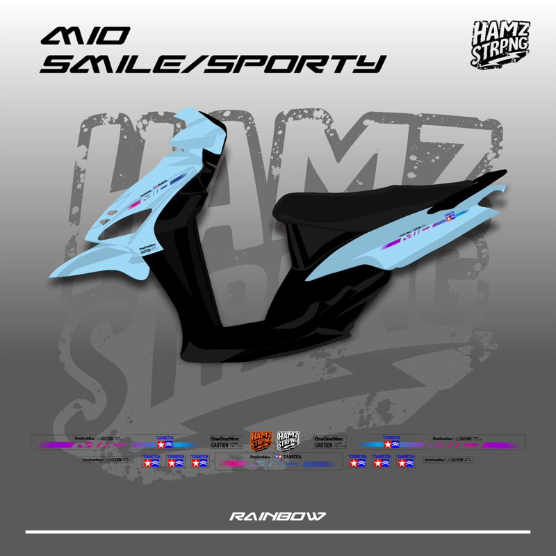 Jual Striping Transparan Mio Smile/Sporty One One Nine Tamiya Livery ...