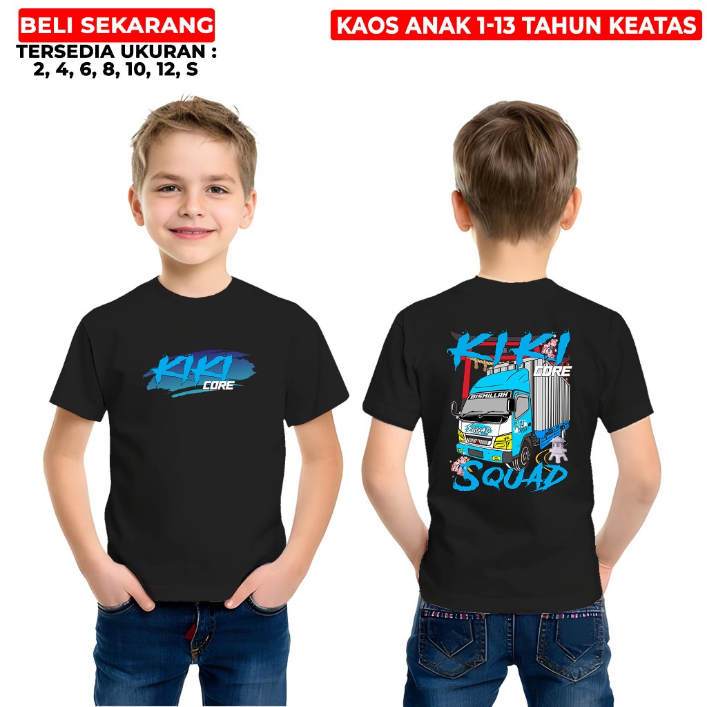 Jual Kaos Anak Motif Truck Kiki Core - Baju Anak Usia 1 Tahun Sampai 12 ...