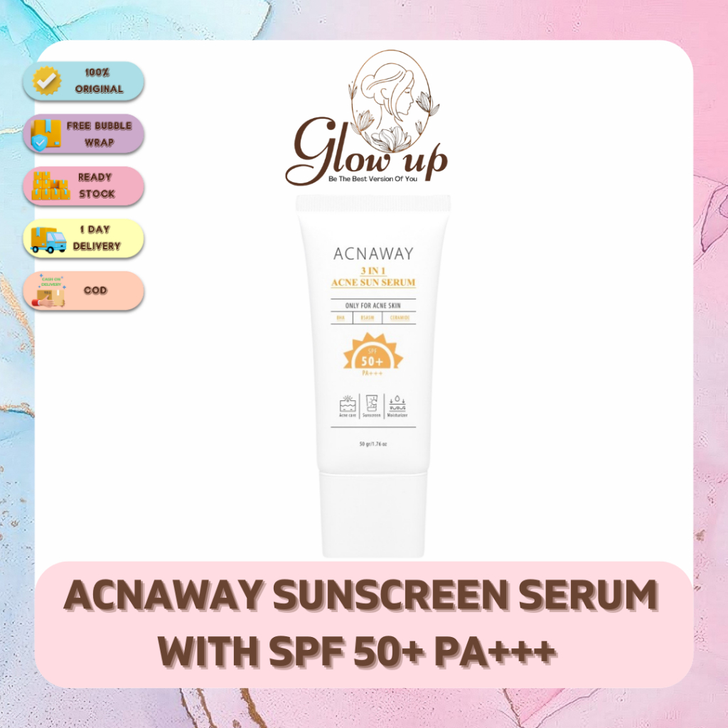Jual ACNAWAY 3 in 1 Acne Sun Serum Sunscreen Serum with SPF 50+ PA+++ ONLY FOR ACNE SKIN [BPOM ...