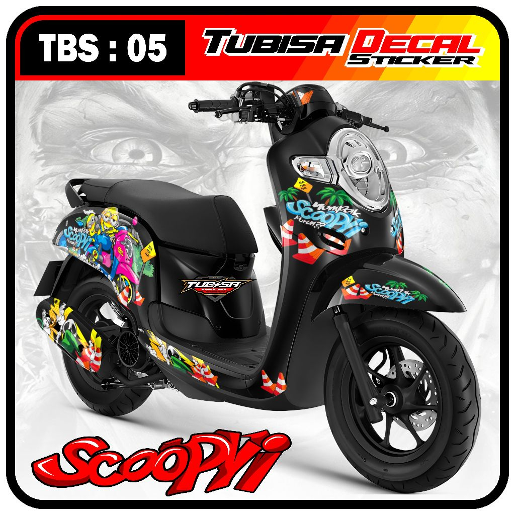 Jual Dekal scoopy full body-full blok Decal Scopy FI new 2017-2018-2019-2020 keren | Shopee ...