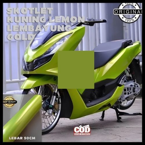 Jual SKOTLET MOTOR YELLOW LEMON LEMBAYUNG (METER) | Shopee Indonesia