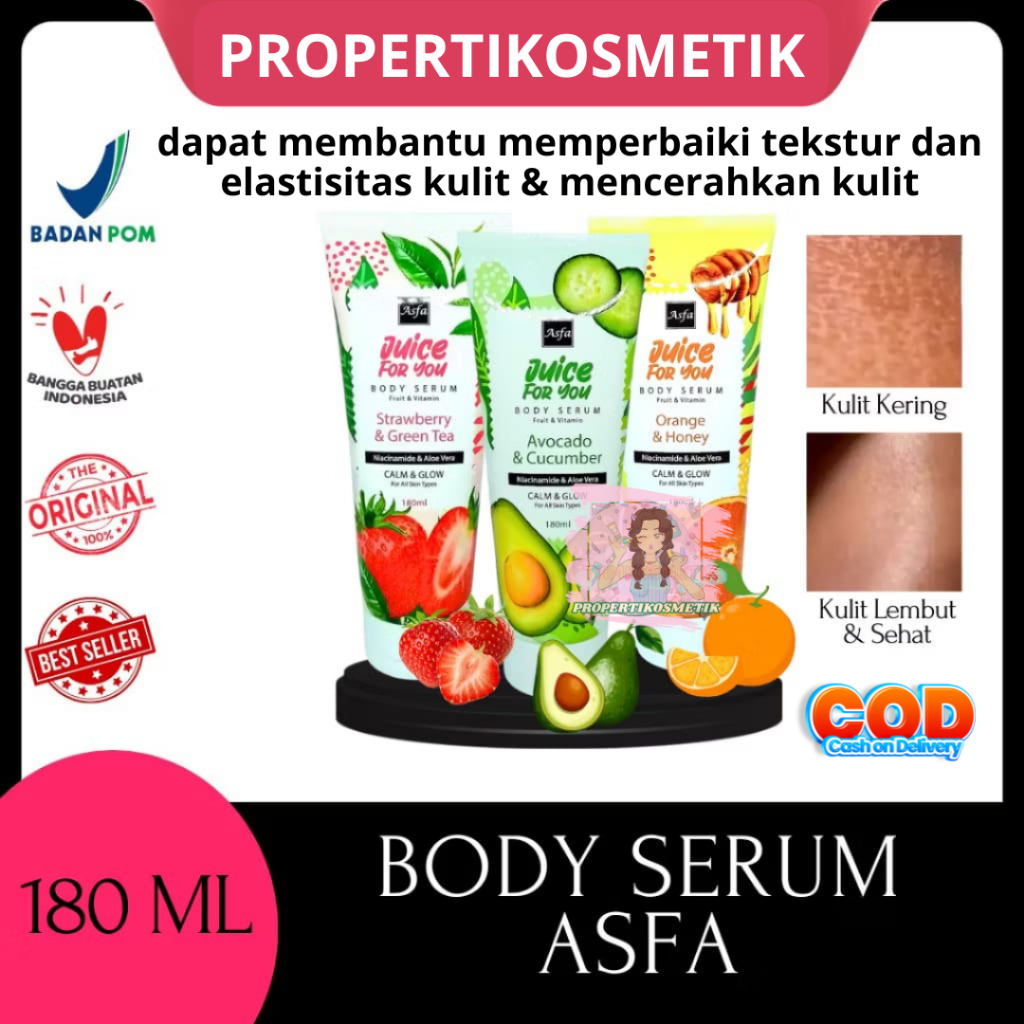 Jual Asfa Body Serum Fruit & Vitamin Kullit Lebih Sehat Cerahkan ...