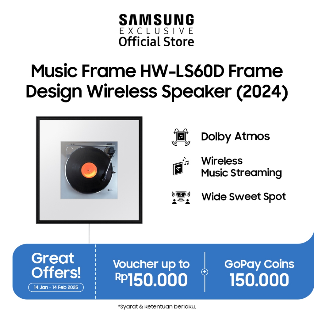 Jual Samsung Music Frame Wireless Speaker | Music Frame Design | Dolby ...