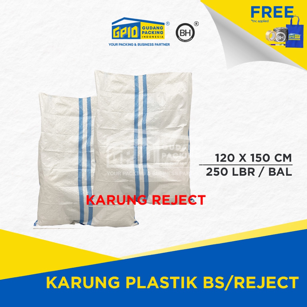 Jual Karung Plastik BS / Reject 120x150 (ISI 250 LBR) | Shopee Indonesia