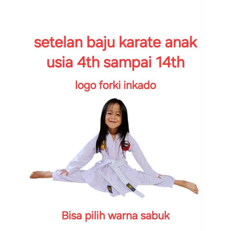 Jual baju karate anak anak forki+inkado | Shopee Indonesia