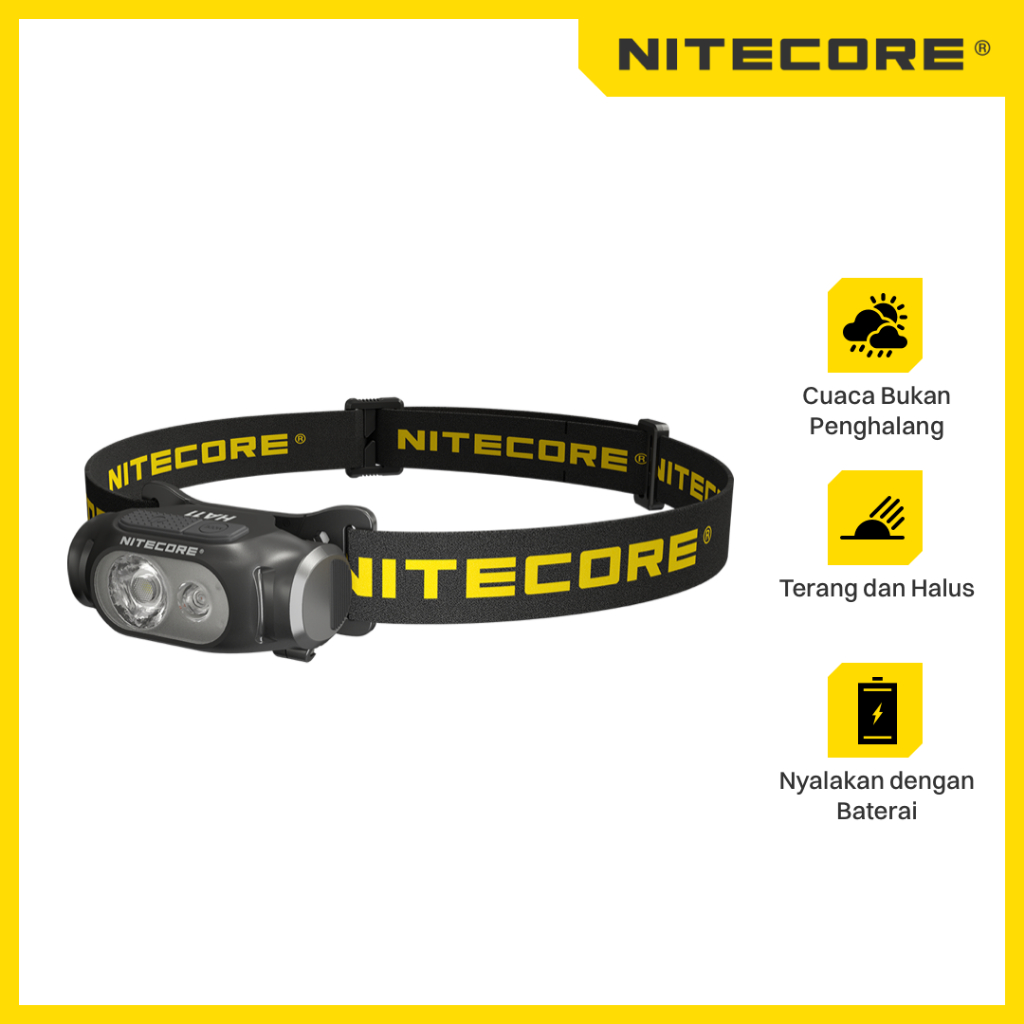 Jual NITECORE Senter Kepala LED Headlamp Lightweight AA Battery 240lm ...