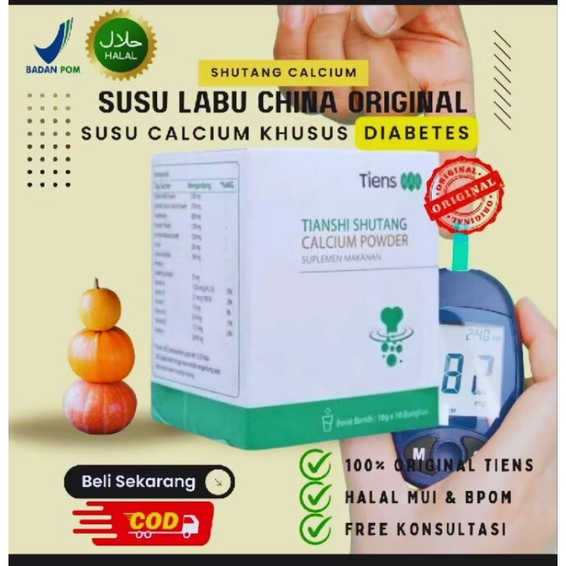 Jual Susu Labu Kuning China Untuk Diabetes Calsium Powder BPOM Halal ...