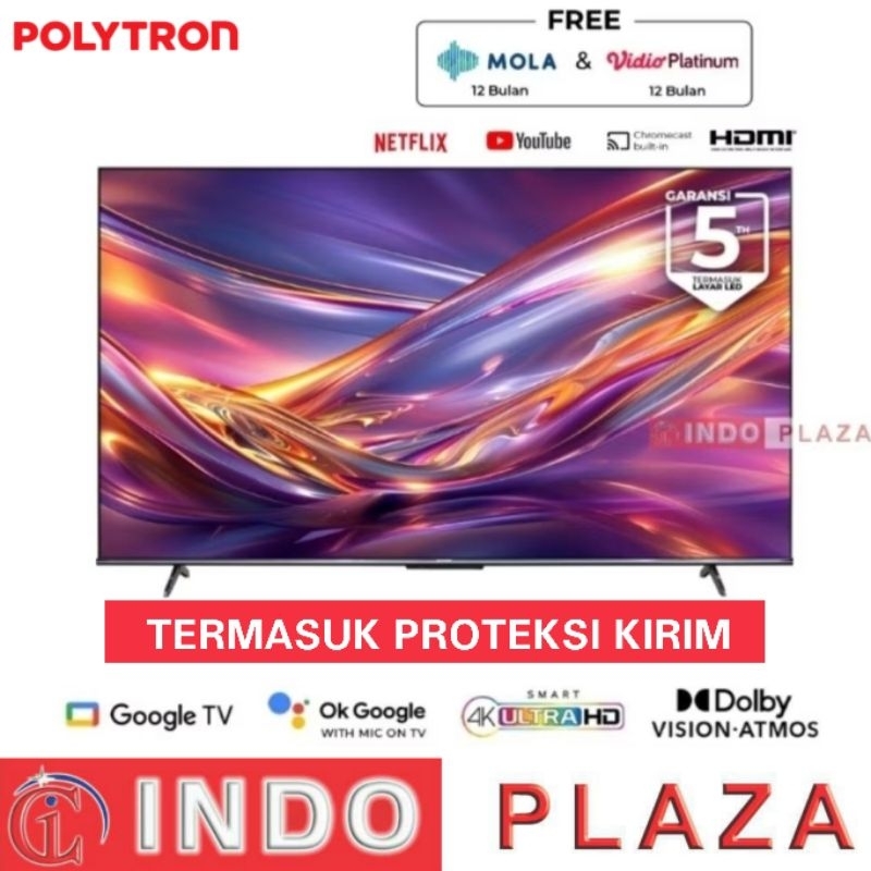 Jual TV POLYTRON 65 INCH GOOGLE TV 4K UHD PLD-65UG5959 | Shopee Indonesia
