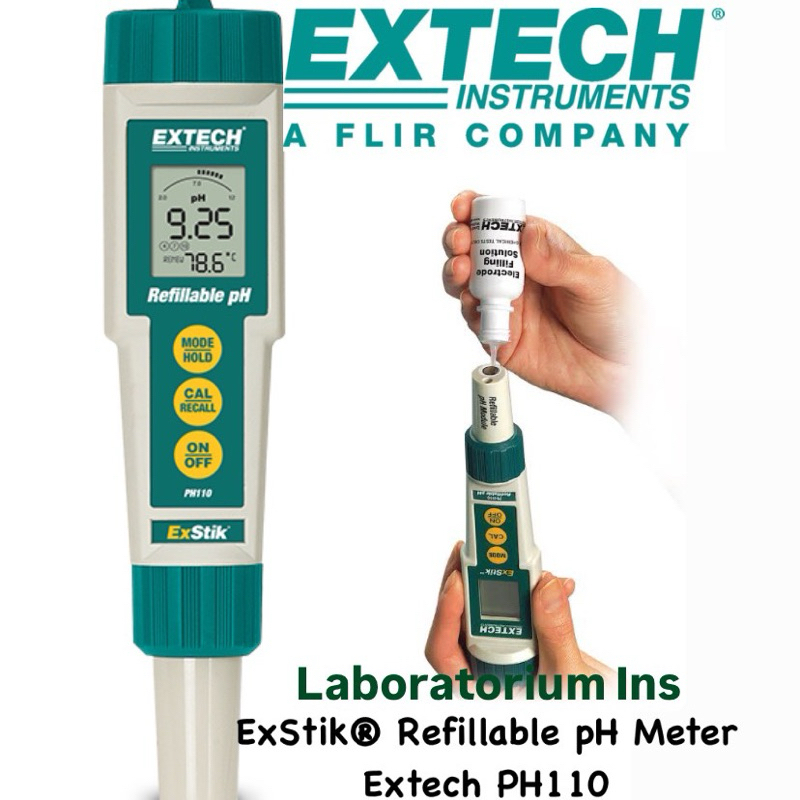 Jual Extech pH110 - pH 110 Exstik Refillable pH Meter | Shopee Indonesia